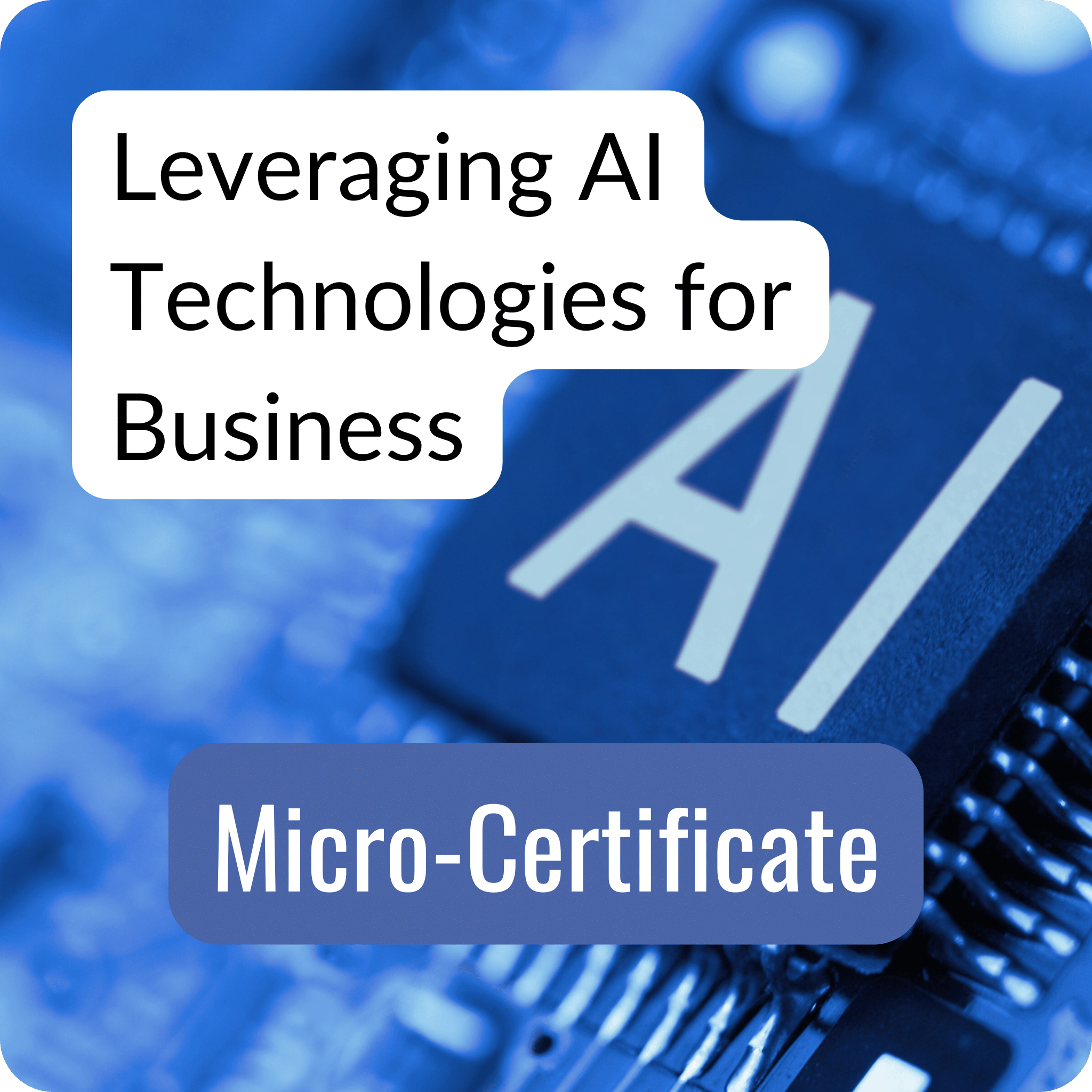 Leveraging AI Technologies for Business Micro-Certificate – The ...